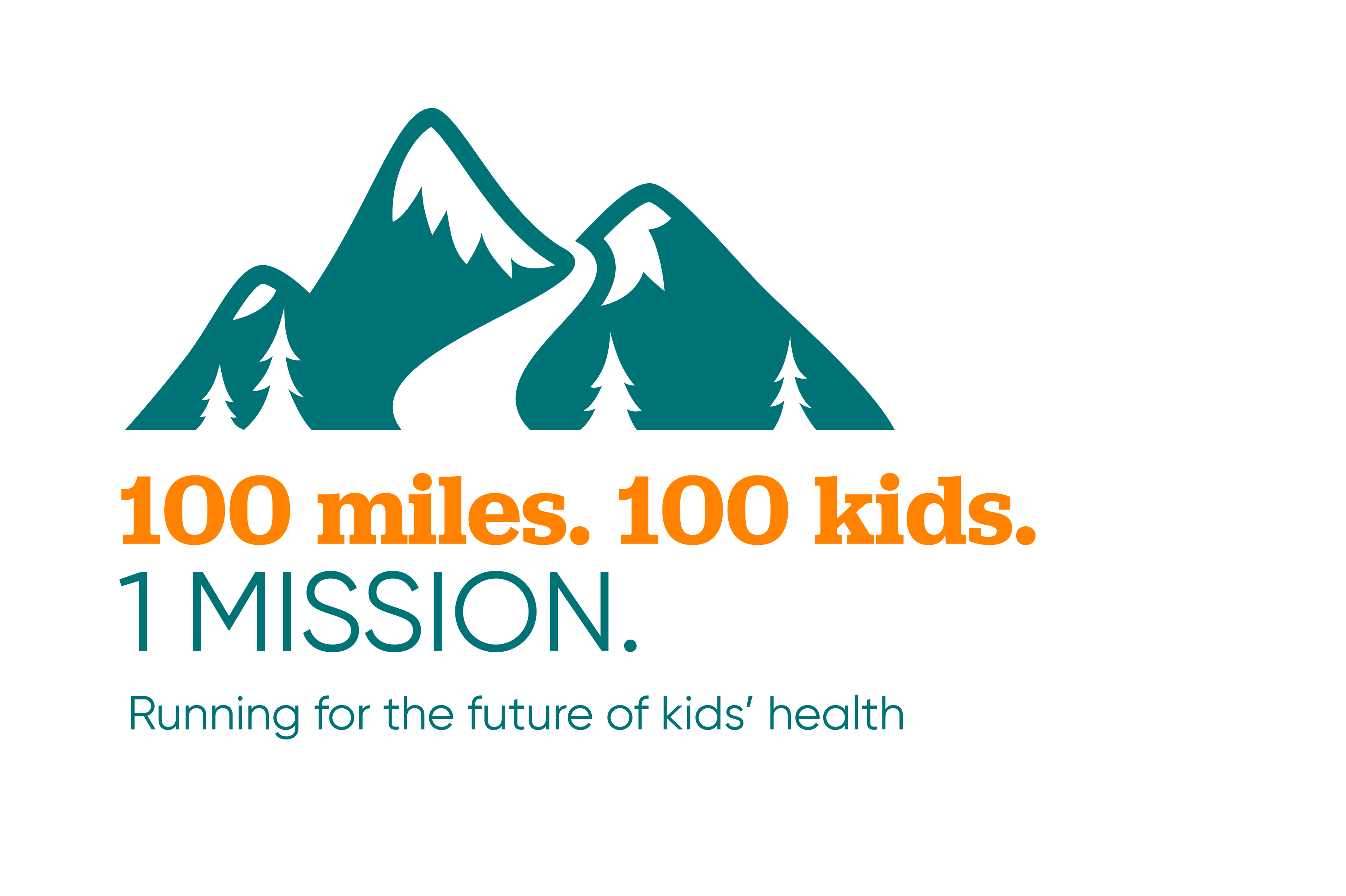 Announcing 100 miles. 100 kids. 1 mission.