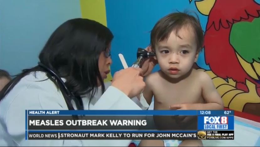 Measles outbreak warning